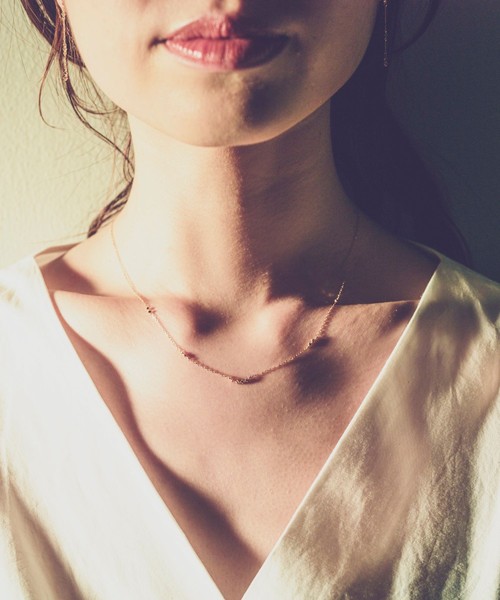 ete（エテ）の「 K18YG レインボー ステーション ネックレス（ネックレス）」 - WEAR