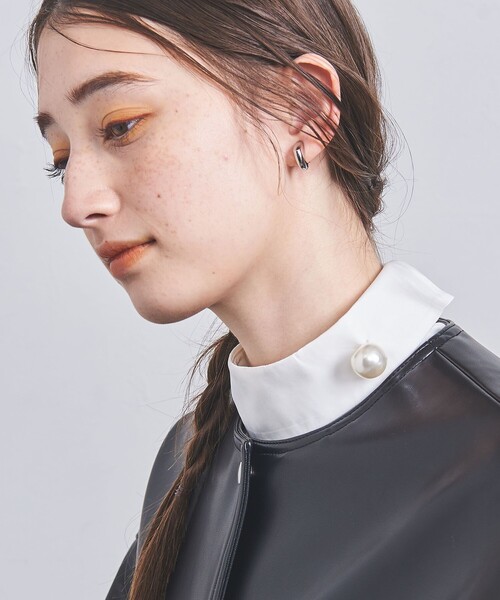 IRIS47（イリスフォーセブン）の「【別注】＜IRIS 47＞イミテーションパール ロールカラー/付け襟（アームカバー）」 - WEAR