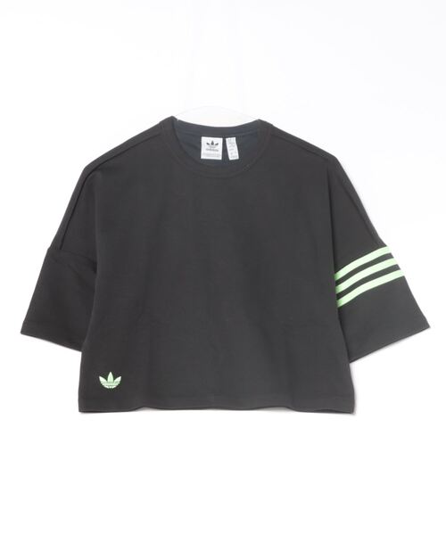 adidas アディダス W NEUCL TEE ショートスリーブ IU2499 BLACK/GREEN（Tシャツ/カットソー）｜adidas ...