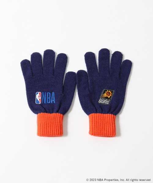 NBA（エヌビーエー）の「WEB限定【Off The Court by NBA】Logo Knit Gloves（手袋）」 - WEAR
