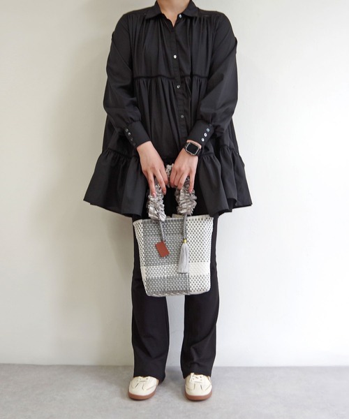 セール】WOVEN (ウーヴン) / メキシコ製 メルカドバッグ × フリル