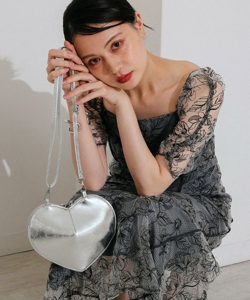 セール】【ANDRESD】wave piping frare dress[ウェーブパイピングフレ