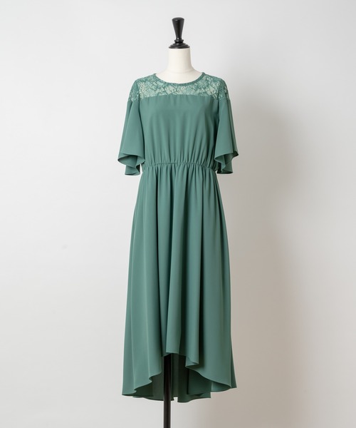 Rewde（ルゥデ）の「デコルテレースロングドレス（1R04-07062）（ドレス）」 - WEAR