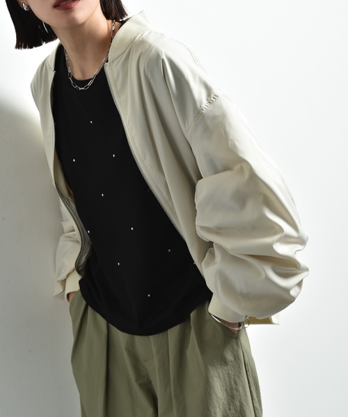 INTERPLANET（インタープラネット）の「Eツイル裏付MA－1ブルゾン（MA-1）」 - WEAR