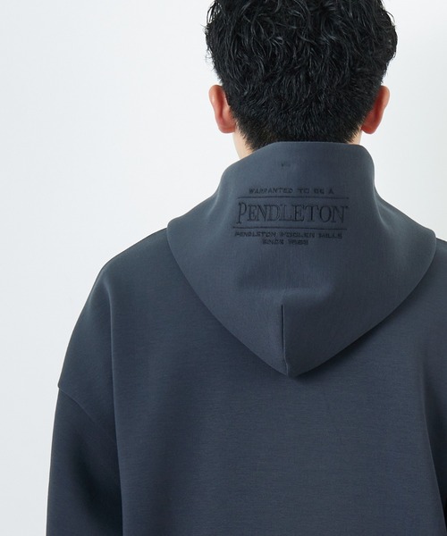 PENDLETON（ペンドルトン）の「【WEB先行予約】[PENDLETON/ペンドルトン] 別注 フード刺繍ロゴ ダンボールニット スウェットパーカー（パーカー）」 - WEAR