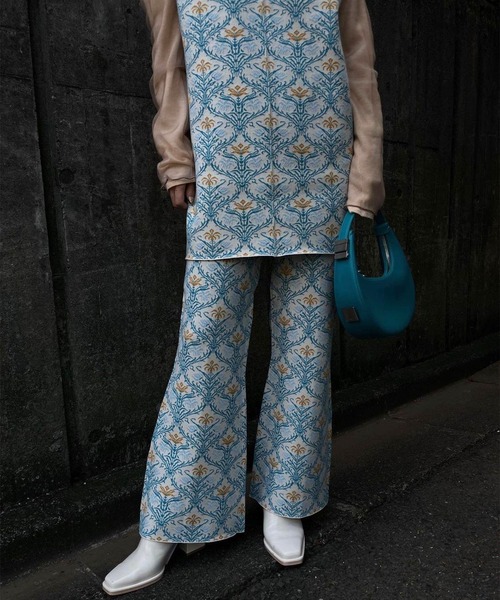 Ameri（アメリ）の「WALLART LIKE JACQUARD KNIT PANTS（その他パンツ）」 - WEAR
