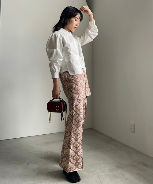 Ameri（アメリ）の「WALLART LIKE JACQUARD KNIT PANTS（その他パンツ）」 - WEAR