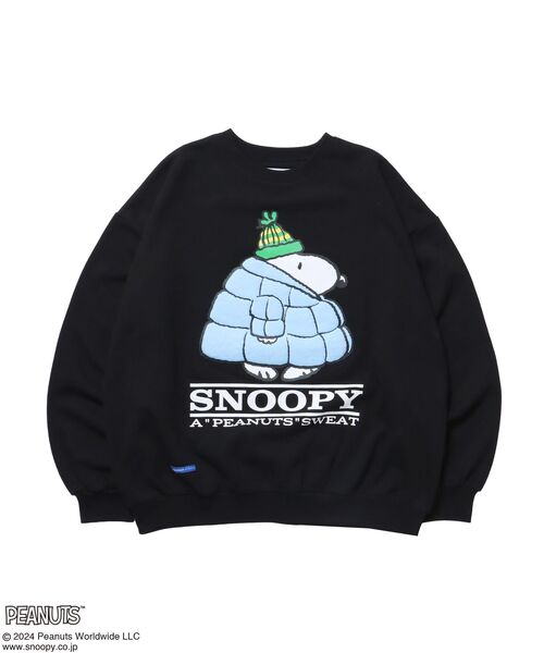 PEANUTS（ピーナッツ）の「【SEQUENZ（シークエンズ）】TP PUFFER SNOOPY C/N SWEAT/ ピーナッツ スヌーピー クルーネック スウェット（スウェット）」 - WEAR