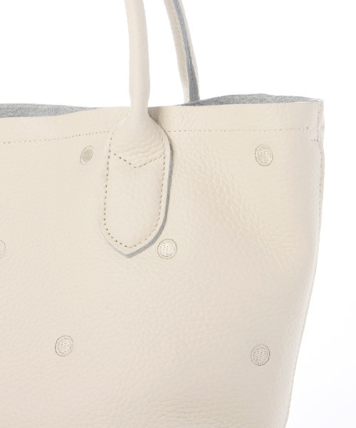 ペルケ perche / 牛革ドット刺繍2wayトートS（トートバッグ）｜perche