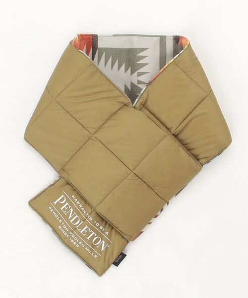 PENDLETON（ペンドルトン）の「TAION × PENDLETON/タイオン×ペンドルトン REVERSIBLE DOWN MUFFLER リバーシブルダウンマフラー（マフラー）」 - WEAR
