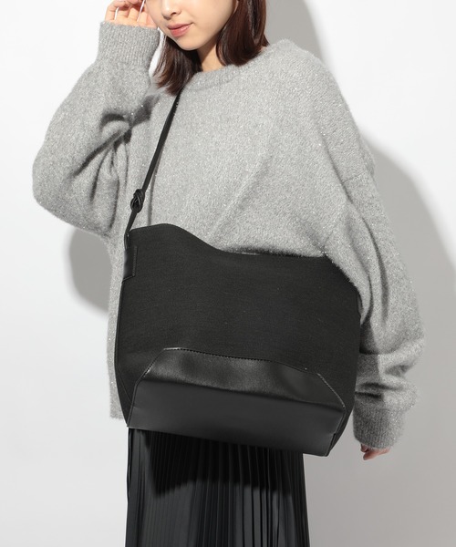 SETUP7（セットアップセブン）の「【SETUP7】A4ファイルやノートPCも入る ノットハンドルソリッドトートバッグ ショルダーバッグ KNF ※（ショルダーバッグ）」 - WEAR