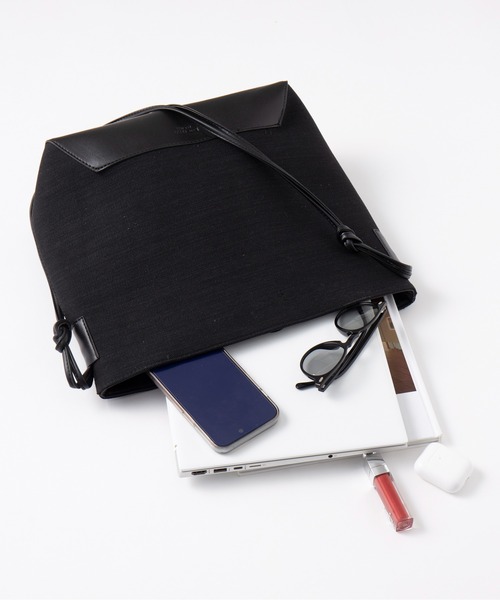 SETUP7（セットアップセブン）の「【SETUP7】A4ファイルやノートPCも入る ノットハンドルソリッドトートバッグ ショルダーバッグ KNF ※（ショルダーバッグ）」 - WEAR