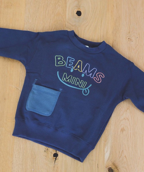 BEAMS mini（ビームスミニ）の「BEAMS mini / スマイル 刺繍 スウェット 23FW（90～130cm）（スウェット ...