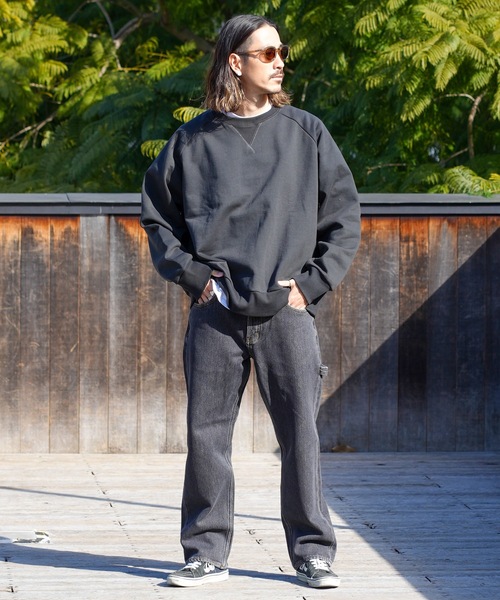 RVCA（ルーカ）の「RVCA メンズ RECESSION CREW トレーナー【2023年冬モデル】/ルーカワンポイントブランドロゴ ...