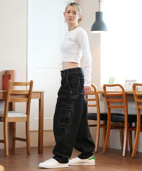 RVCA（ルーカ）の「RVCA/ルーカ RECESSION DENIM CARGO PANTS デニム カーゴパンツ BE044-716 ...