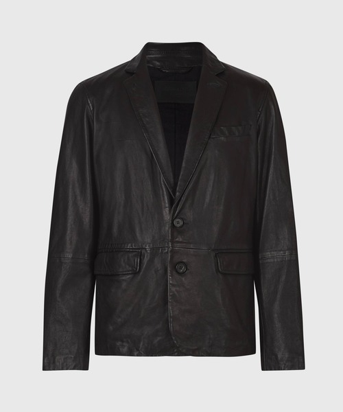 ALLSAINTS（オールセインツ）の「BARTON LEATHER BLAZER | バートン レザー ブレザー（ライダースジャケット ...
