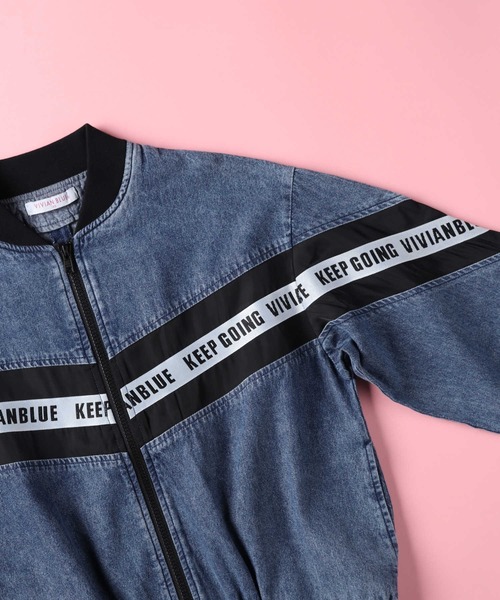 VIVIAN BLUE（ビビアンブルー）の「【VIVIAN BLUE】シェブロンブルゾン（ブルゾン）」 - WEAR