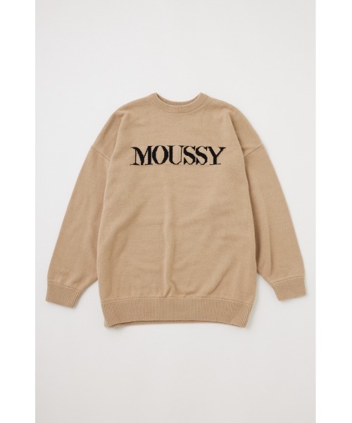 MOUSSY（マウジー）の「MOUSSY LOGO KNIT / マウジーロゴニット（ニット/セーター）」 - WEAR
