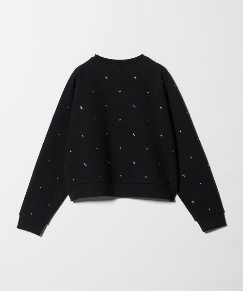 【NEW】ビューティー＆ユース ユナイテッドアローズ（BEAUTY&YOUTH）/コットン裏毛 ラインストーン スウェットプルオーバー コットン裏毛 ラインストーン スウェットプルオーバー（スウェット