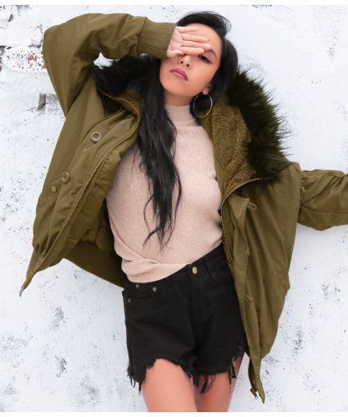 ANAP（アナップ）の「ボアフードN2Bブルゾン（ミリタリージャケット）」 - WEAR