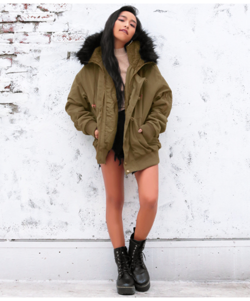 ANAP（アナップ）の「ボアフードN2Bブルゾン（ミリタリージャケット）」 - WEAR