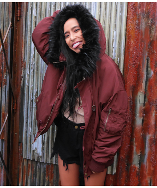 ANAP（アナップ）の「ボアフードN2Bブルゾン（ミリタリージャケット）」 - WEAR