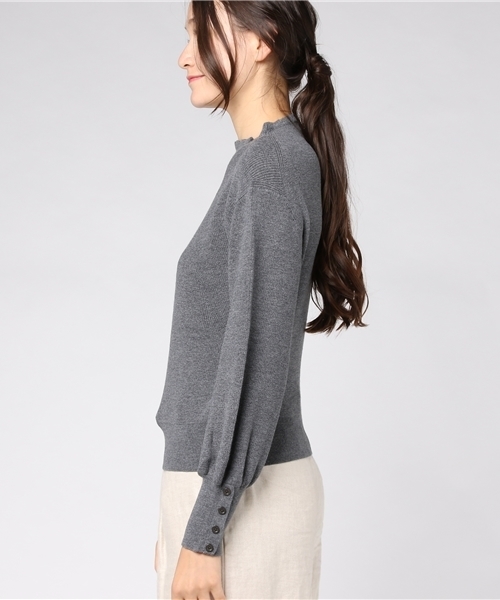 NOLLEY’S（ノーリーズ）の「フリルボトル片畦プルオーバーニット（ニット/セーター）」 - WEAR