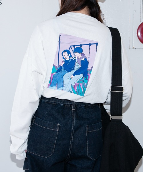 PairPair（ペアペア）の「ペロリンガールロンT(ユニセックス)（Tシャツ/カットソー）」 - WEAR