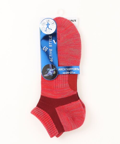 【セール】ACTIVE STYLE/アクティブスタイル アーチサポートパイル ソックス スニーカー丈（ソックス/靴下）｜GUNZE（グンゼ）の ...