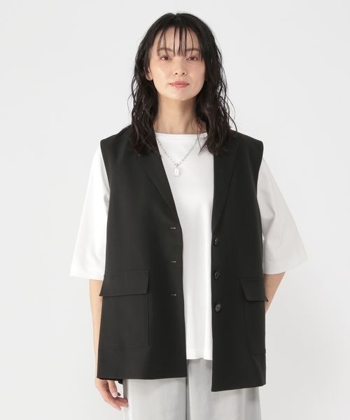 【セール】《ウタオ》シングルボタンベスト（ベスト）｜studio CLIP（スタディオクリップ）のファッション通販 - ZOZOTOWN