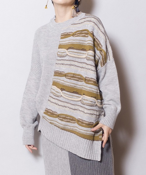 OSMOSIS（オズモーシス）の「ジャガードニットプルオーバー（ニット