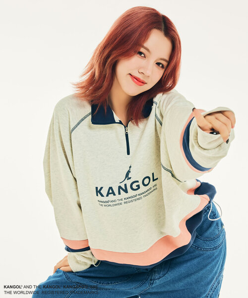 KANGOL（カンゴール）の「【WEB限定】【KANGOL×CIAOPANIC feat. WOOAH】ハーフジップスウェット（Tシャツ/カットソー）」 - WEAR