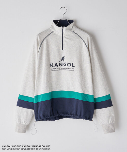 KANGOL（カンゴール）の「【WEB限定】【KANGOL×CIAOPANIC feat. WOOAH】ハーフジップスウェット（Tシャツ/カットソー）」 - WEAR