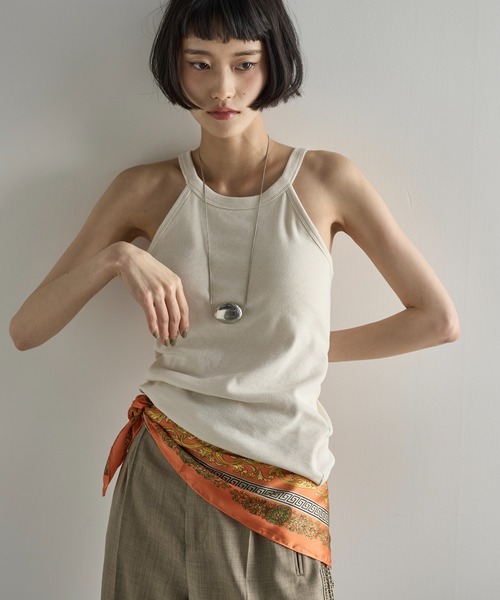 THE YOn（ザヨン）の「カップ付きホルターネックタンク（タンクトップ）」 - WEAR