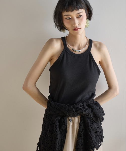 THE YOn（ザヨン）の「カップ付きホルターネックタンク（タンクトップ）」 - WEAR
