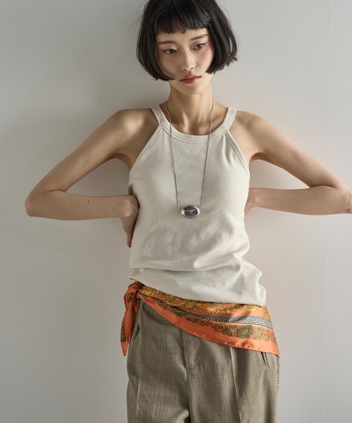 THE YOn（ザヨン）の「カップ付きホルターネックタンク（タンクトップ）」 - WEAR