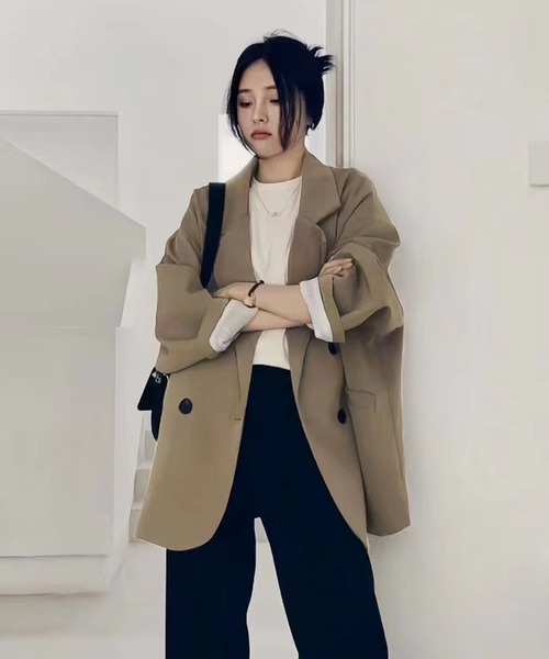 SETUP7（セットアップセブン）の「【SETUP7】リラックスビッグシルエットテーラードジャケット KNF037（テーラードジャケット）」 - WEAR