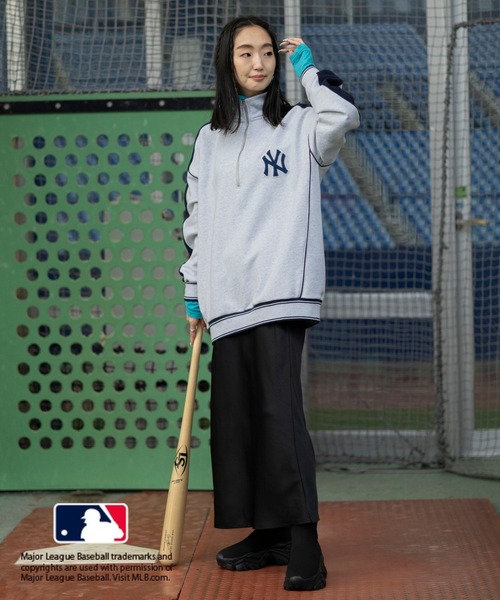 LEPSIM（レプシィム）の「MLB ハーフジップ配色プルオーバー 100690（Tシャツ/カットソー）」 - WEAR