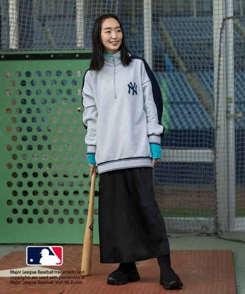 LEPSIM（レプシィム）の「MLB ハーフジップ配色プルオーバー 100690（Tシャツ/カットソー）」 - WEAR