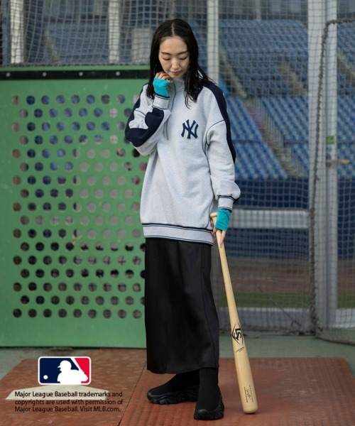LEPSIM（レプシィム）の「MLB ハーフジップ配色プルオーバー 100690（Tシャツ/カットソー）」 - WEAR