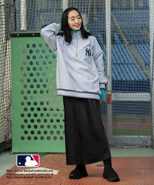 LEPSIM（レプシィム）の「MLB ハーフジップ配色プルオーバー 100690（Tシャツ/カットソー）」 - WEAR