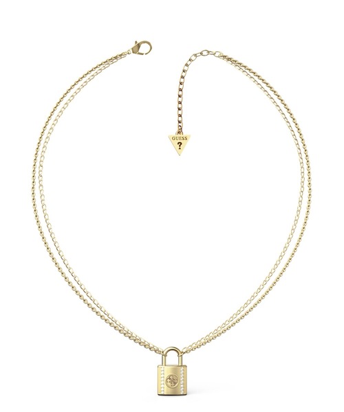 Guess（ゲス）の「KEEP ME CLOSE 4G Padlock 2 Chains Necklace（ネックレス）」 - WEAR