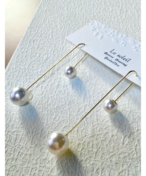 【Le soleil】美麗コンビネーション ピアス(MA)（ピアス（両耳用））｜tone（トーン）のファッション通販 - ZOZOTOWN