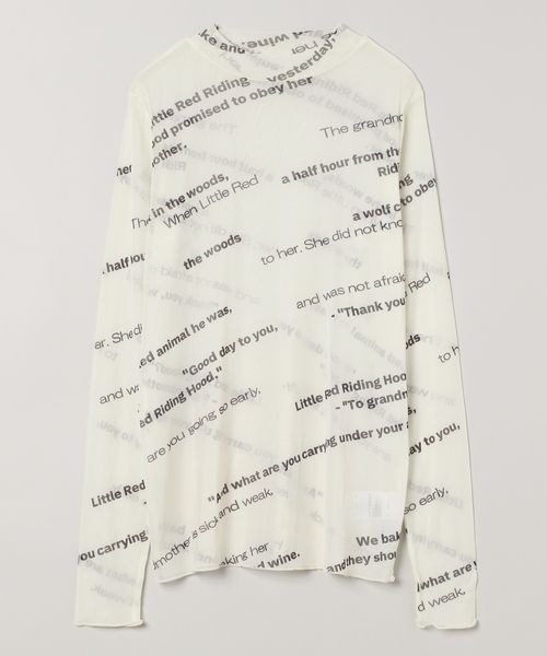 JEANASIS（ジーナシス）の「バイアスロゴシアーLS TEE/104706（Tシャツ/カットソー）」 - WEAR