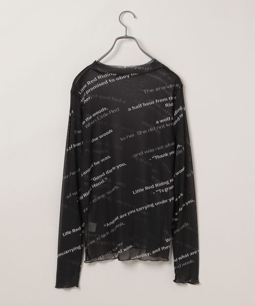 JEANASIS（ジーナシス）の「バイアスロゴシアーLS TEE/104706（Tシャツ/カットソー）」 - WEAR