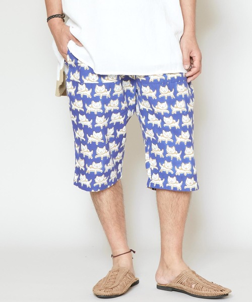 【チャイハネ】さすらいネコおかか ブロックプリントエステコ（その他パンツ）｜チャイハネ（チャイハネ）のファッション通販 - ZOZOTOWN