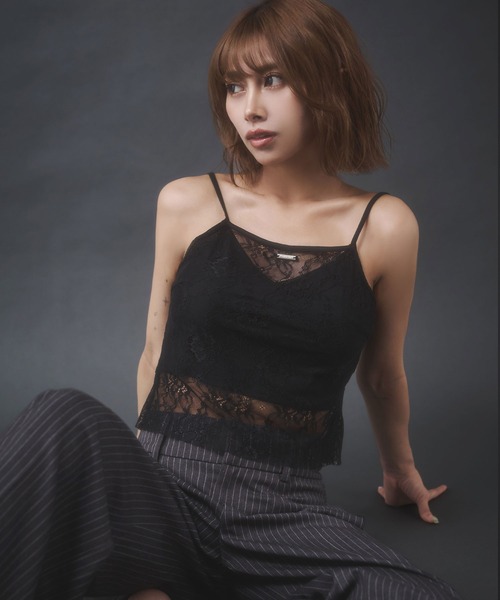 【Aimi×ENVYM】レースキャミソール（キャミソール）｜ENVYM（アンビー）のファッション通販 - ZOZOTOWN