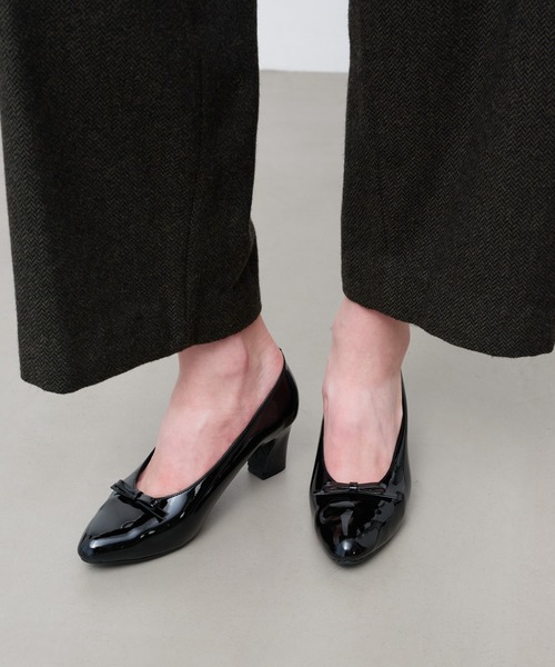 25秋冬】アーモンドトゥリボンパンプス(0607)（パンプス）｜Launa lea