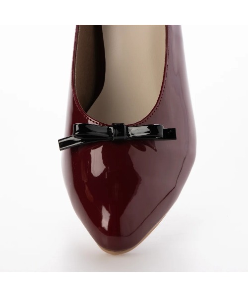 25秋冬】アーモンドトゥリボンパンプス(0607)（パンプス）｜Launa lea