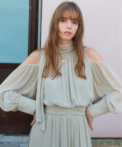 SNIDEL（スナイデル）の「コールドショルダーワンピース（ワンピース）」 - WEAR